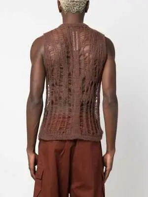Rick Owens Spider Open-knit Tank Top