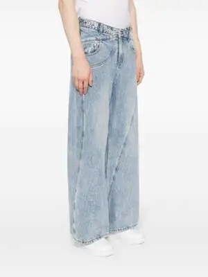 FENG CHEN WANG Crossover Waistband Wide-leg Jeans