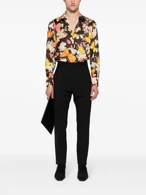 Dsquared2 Butterfly-print Satin Shirt