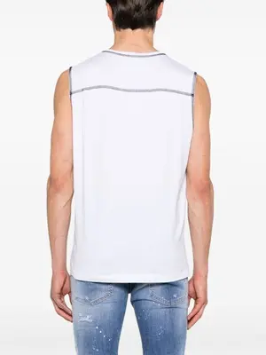 Dsquared2 Logo Print Cotton Tank Top