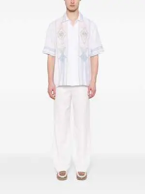 Casablanca Embroidered Short-sleeve Shirt
