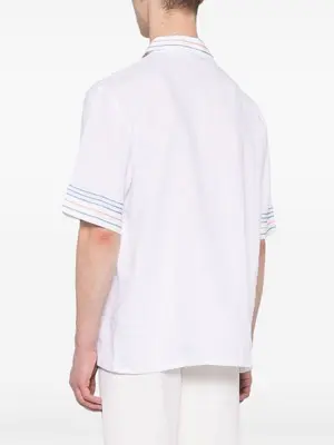 Casablanca Embroidered Short-sleeve Shirt