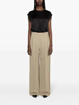 Brunello Cucinelli Beaded-trim Satin Blouse - Black