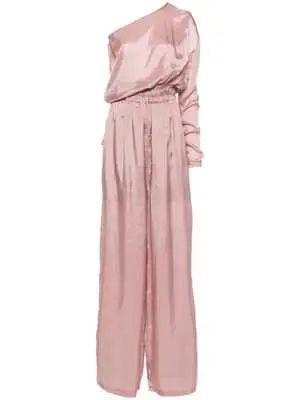 Rick Owens Asymmetric Organza Playsuit - Pink