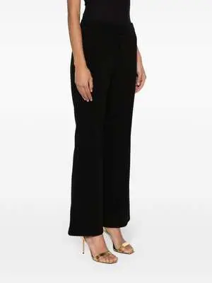 Balmain Flared Crepe Trousers