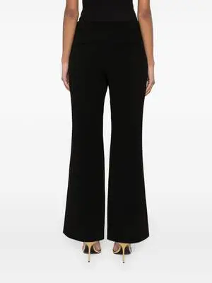 Balmain Flared Crepe Trousers