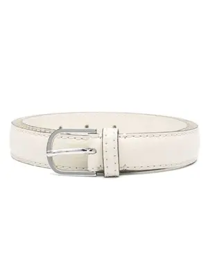 TOTEME Slim Leather Belt - Neutrals