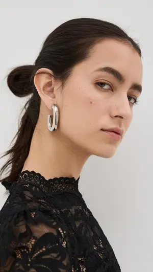 Rabanne Xl Link Hoop Earrings