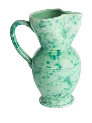 CABANA Glazed Ceramic Pitcher