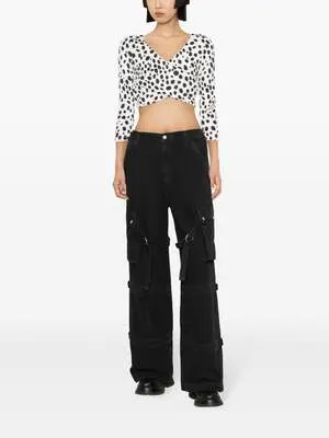 Moschino Dalmatian-print Cropped Top