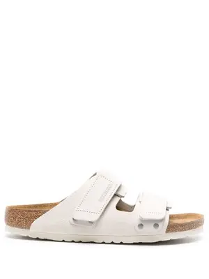 BIRKENSTOCK Uji Leather Sandals - Grey