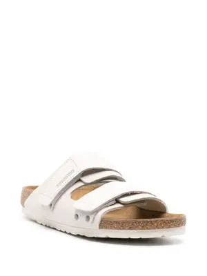 BIRKENSTOCK Uji Leather Sandals - Grey