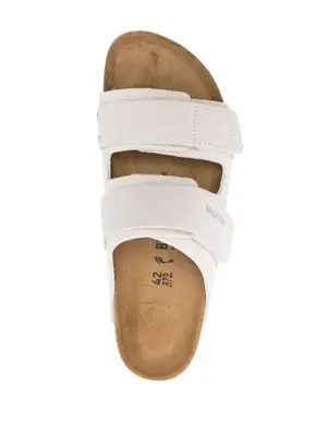 BIRKENSTOCK Uji Leather Sandals - Grey