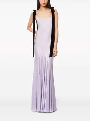 knee length dresses for ladies Nina Satin And Lace Camisole - Sage main image 1