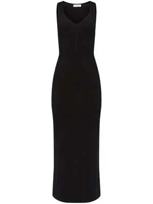 Nina Ricci Corset-style Maxi Dress - Black