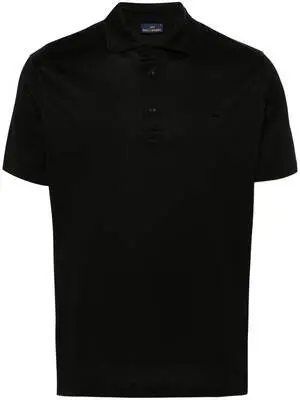 Paul & Shark Logo-plaque Polo Shirt - Black
