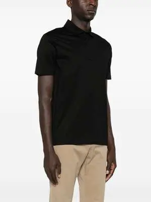 Paul & Shark Logo-plaque Polo Shirt - Black