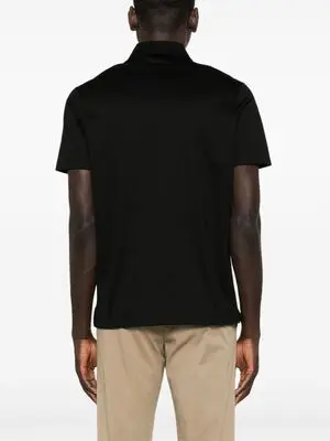 Paul & Shark Logo-plaque Polo Shirt - Black