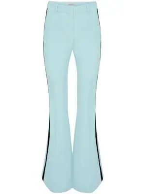 Nina Ricci Velvet-trim Flared Trousers