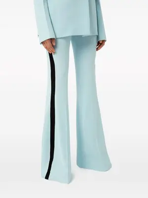 Nina Ricci Velvet-trim Flared Trousers