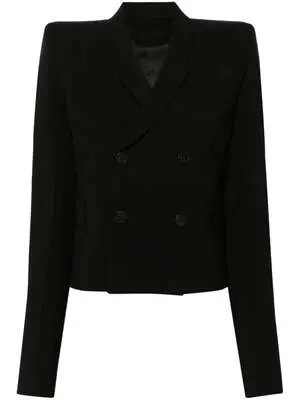 Rick Owens Double-breasted Wool Blazer