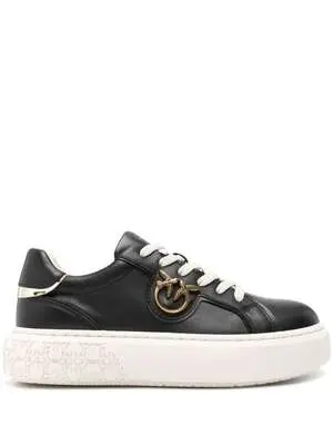 Pinko Love Birds Plaque Sneakers - Black