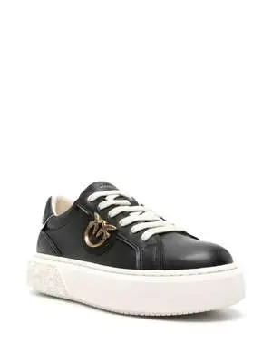 Pinko Love Birds Plaque Sneakers - Black