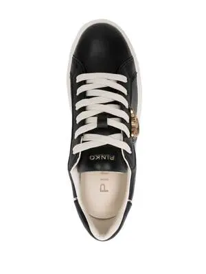Pinko Love Birds Plaque Sneakers - Black