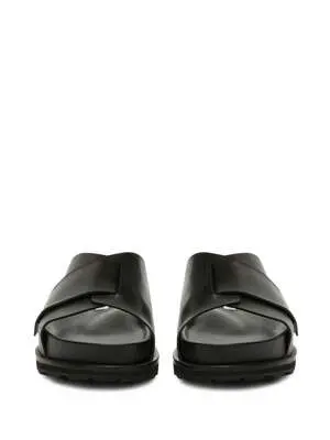 JIL SANDER Slip-on Leather Slides