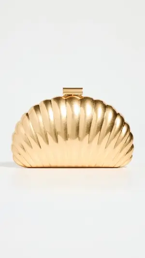 Simkhai Monet Shell Clutch - Gold