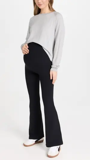 Splits59 Raquel Airweight Maternity Flare Leggings - Black