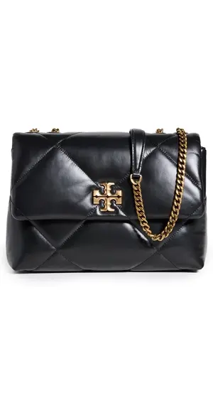 Tory Burch Kira Diamond Quilt Convertible Shoulder Bag - Black