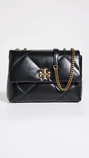 Tory Burch Kira Diamond Quilt Convertible Shoulder Bag - Black