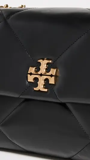 Tory Burch Kira Diamond Quilt Convertible Shoulder Bag - Black