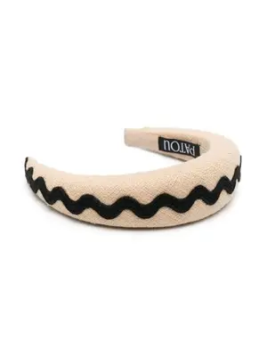 PATOU Wave Padded Tweed Headband