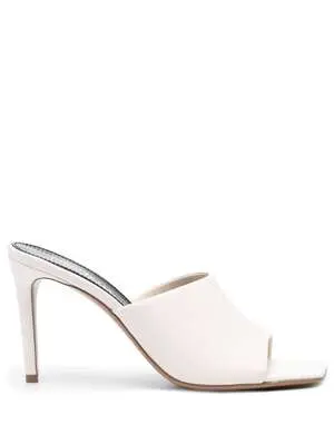 Paris Texas 95mm Leather Mules - Neutrals