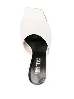 Paris Texas 95mm Leather Mules - Neutrals