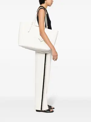 Mcm Himmel Leather Tote - White