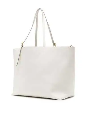 Mcm Himmel Leather Tote - White