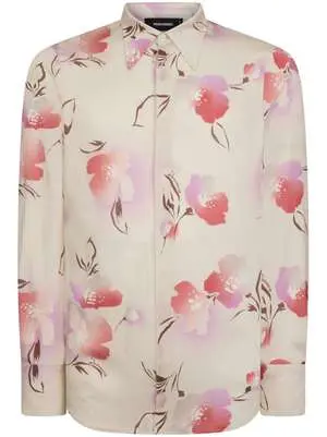 Dsquared2 Floral-print Challis Shirt