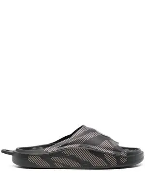 Adidas By Stella McCartney Logo-debossed Slides - Black