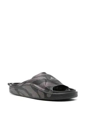 Adidas By Stella McCartney Logo-debossed Slides - Black