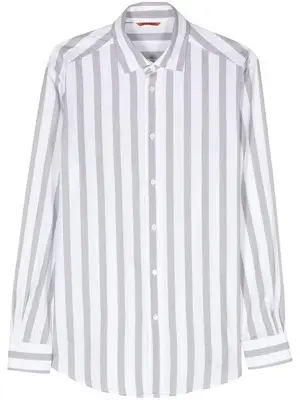 Barena Venezia Striped Cotton Shirt - White