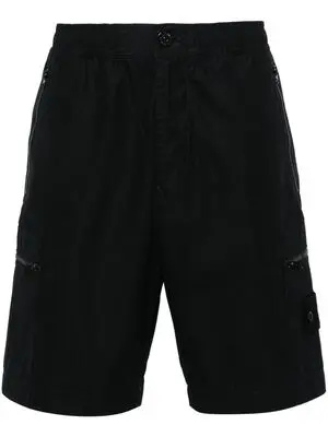 Stone Island Ghost Cargo Shorts - Black