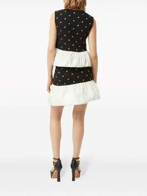 Nina Ricci Polka Dot Peplum Top