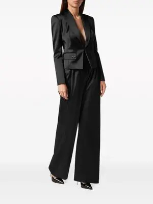 Philipp Plein Satin-finish Single-breasted Blazer