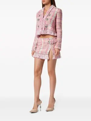 Philipp Plein Tweed Mini Skirt
