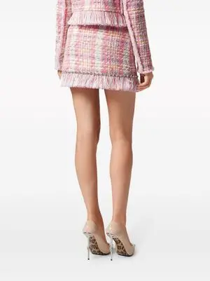 Philipp Plein Tweed Mini Skirt