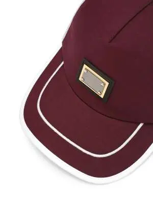 Dolce & Gabbana Logo-plaque Mesh-panel Cap - Red