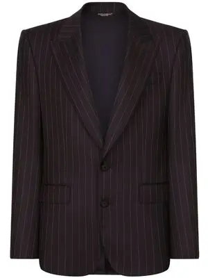 Dolce & Gabbana Striped Single-breasted Blazer